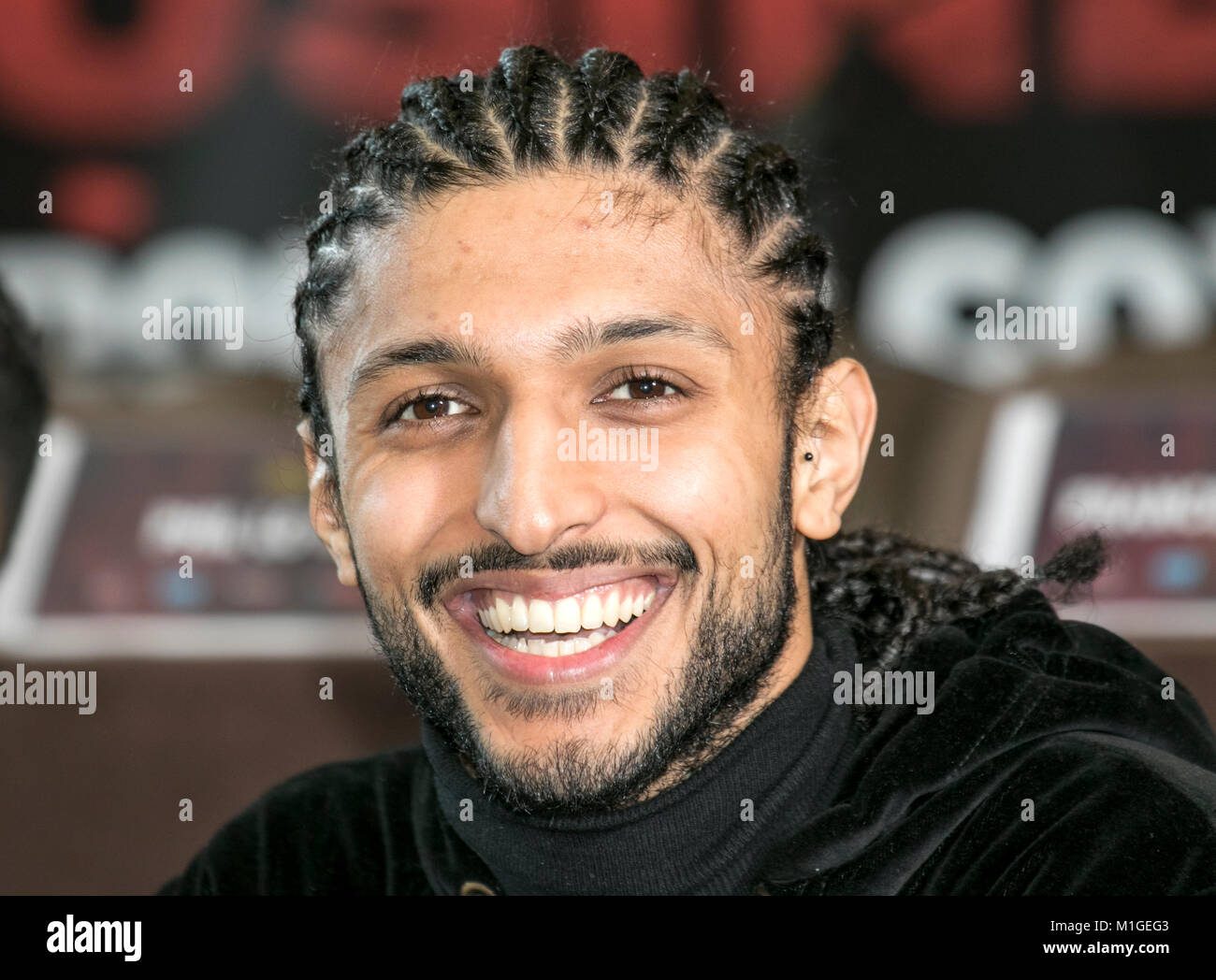 David Deron Haye Fighters attending boxing press conference at the ...