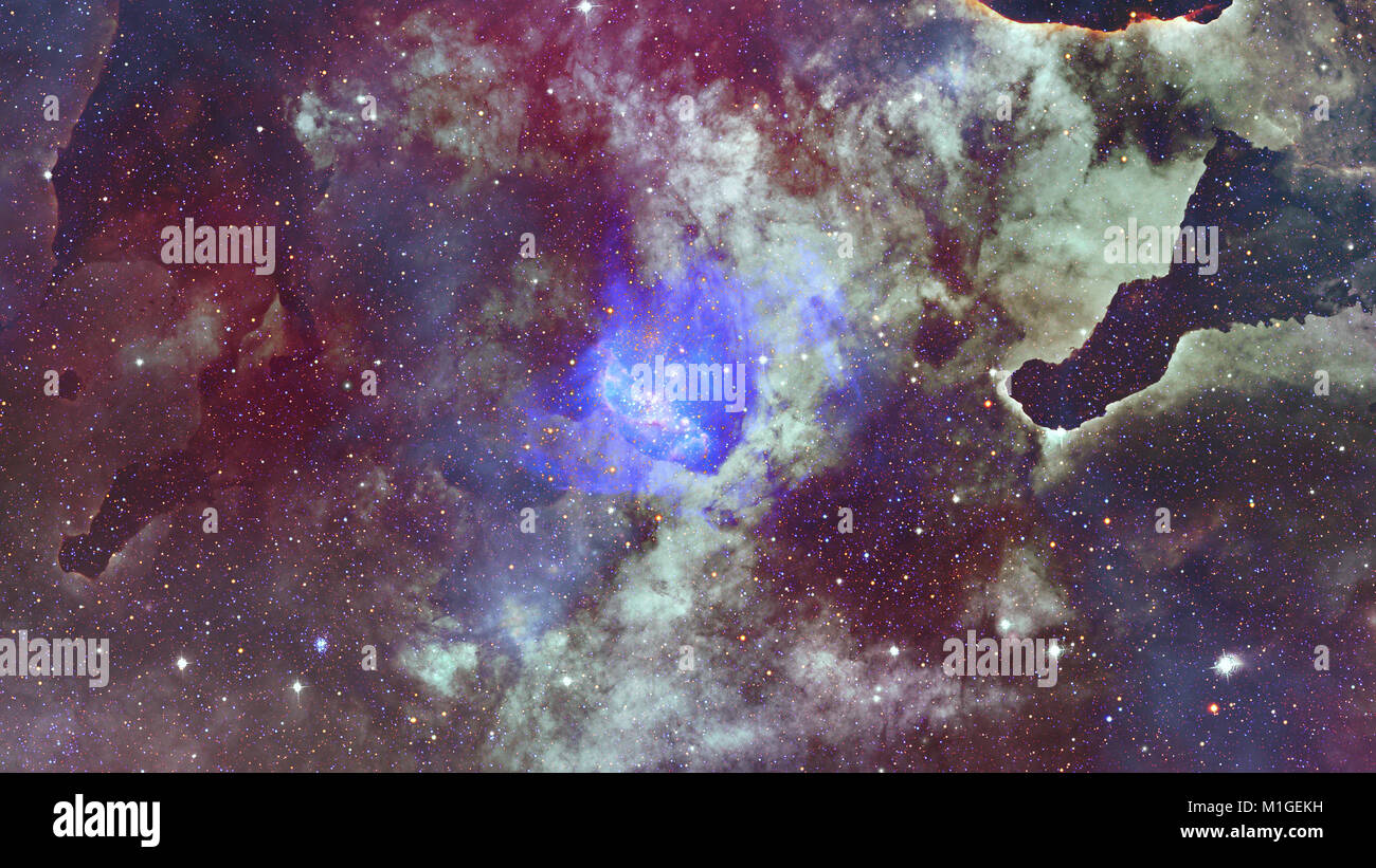 Nebula and galaxies in space. Elements of this image furnished by NASA ...