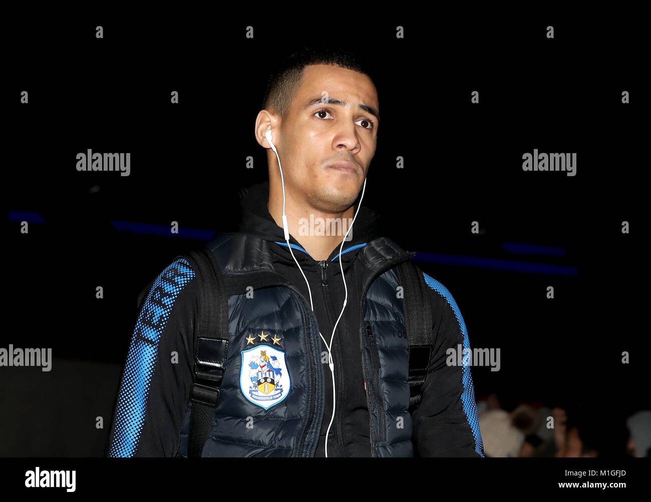 Huddersfield Town's Tom Ince arrives for the Premier League match at ...