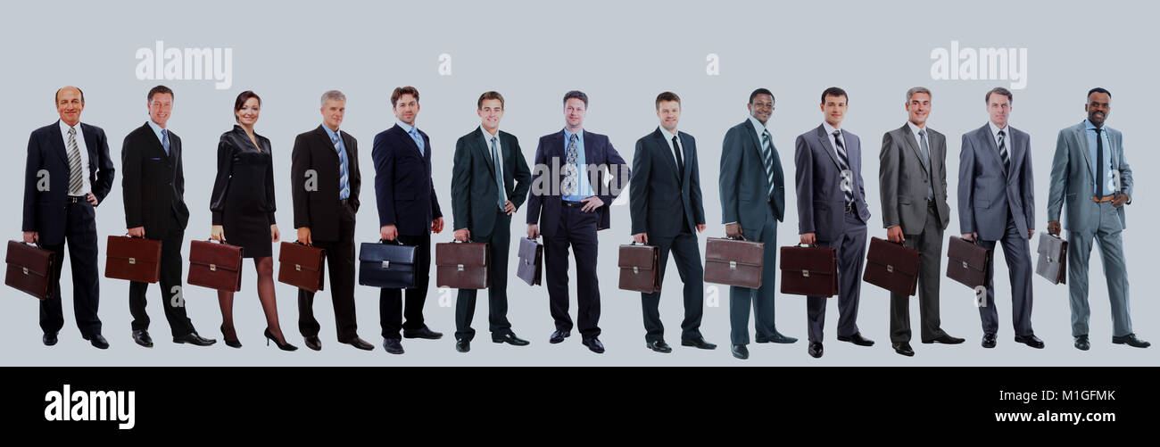Young attractive business people - the elite business team Stock Photo ...