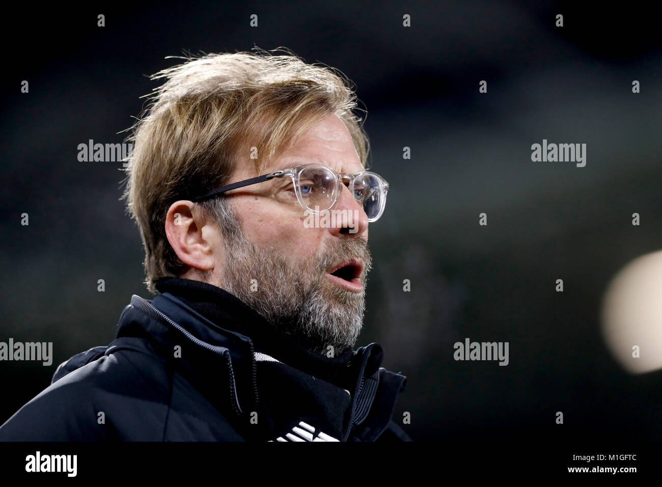 Liverpool manager Jurgen Klopp during the Premier League match at the ...