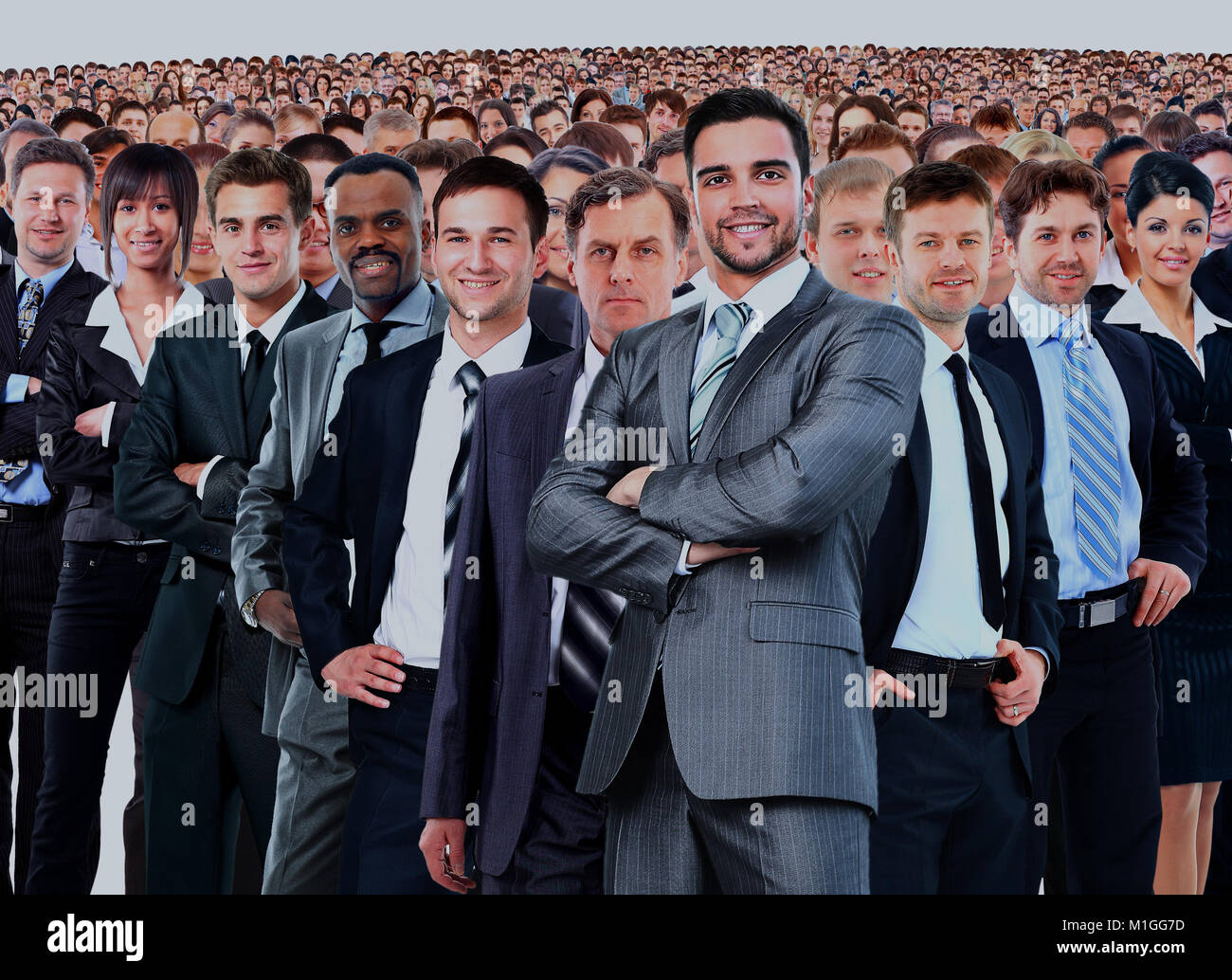 Large group of people .isolated on white Stock Photo - Alamy