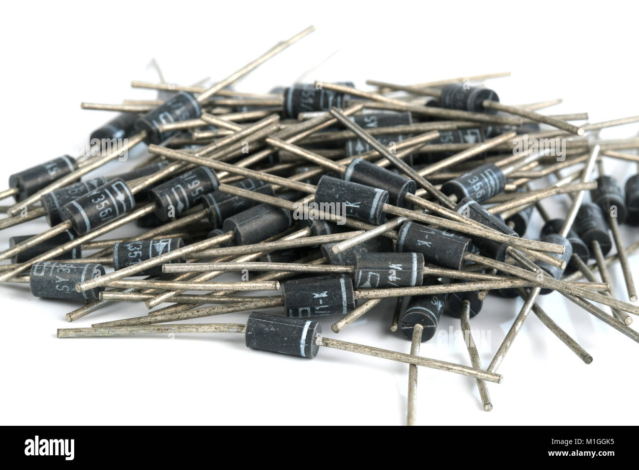 different radio electronic components Stock Photo - Alamy