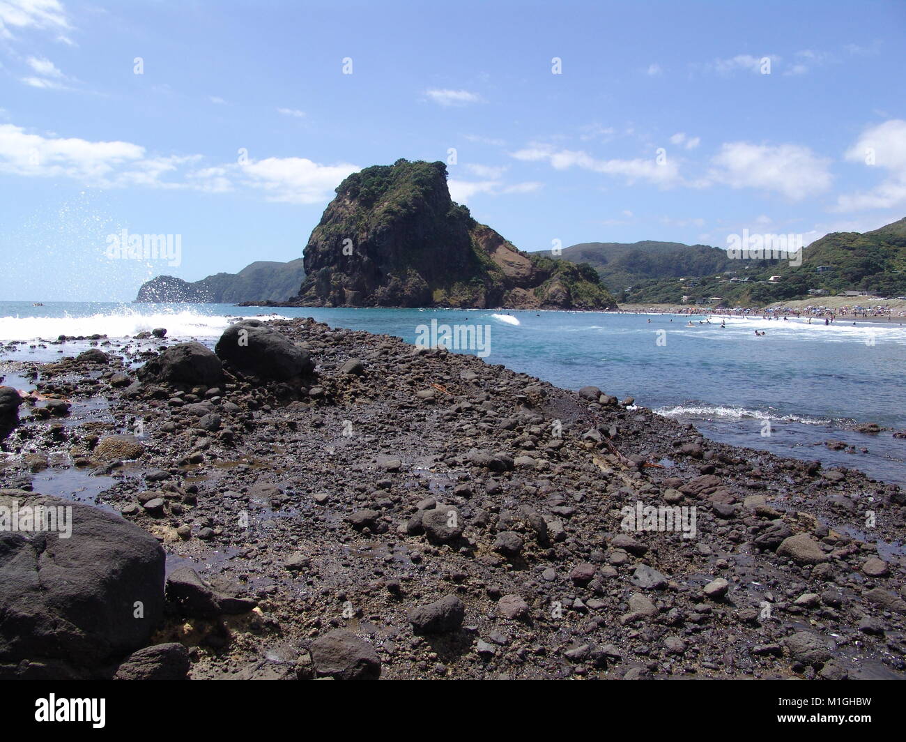Piha. World famous beach near Auckland, New Zealand Stock Photo - Alamy
