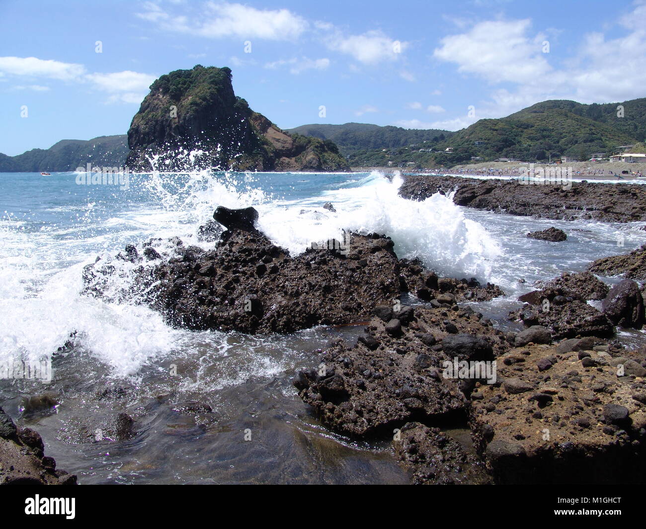 Piha. World famous beach near Auckland, New Zealand Stock Photo - Alamy