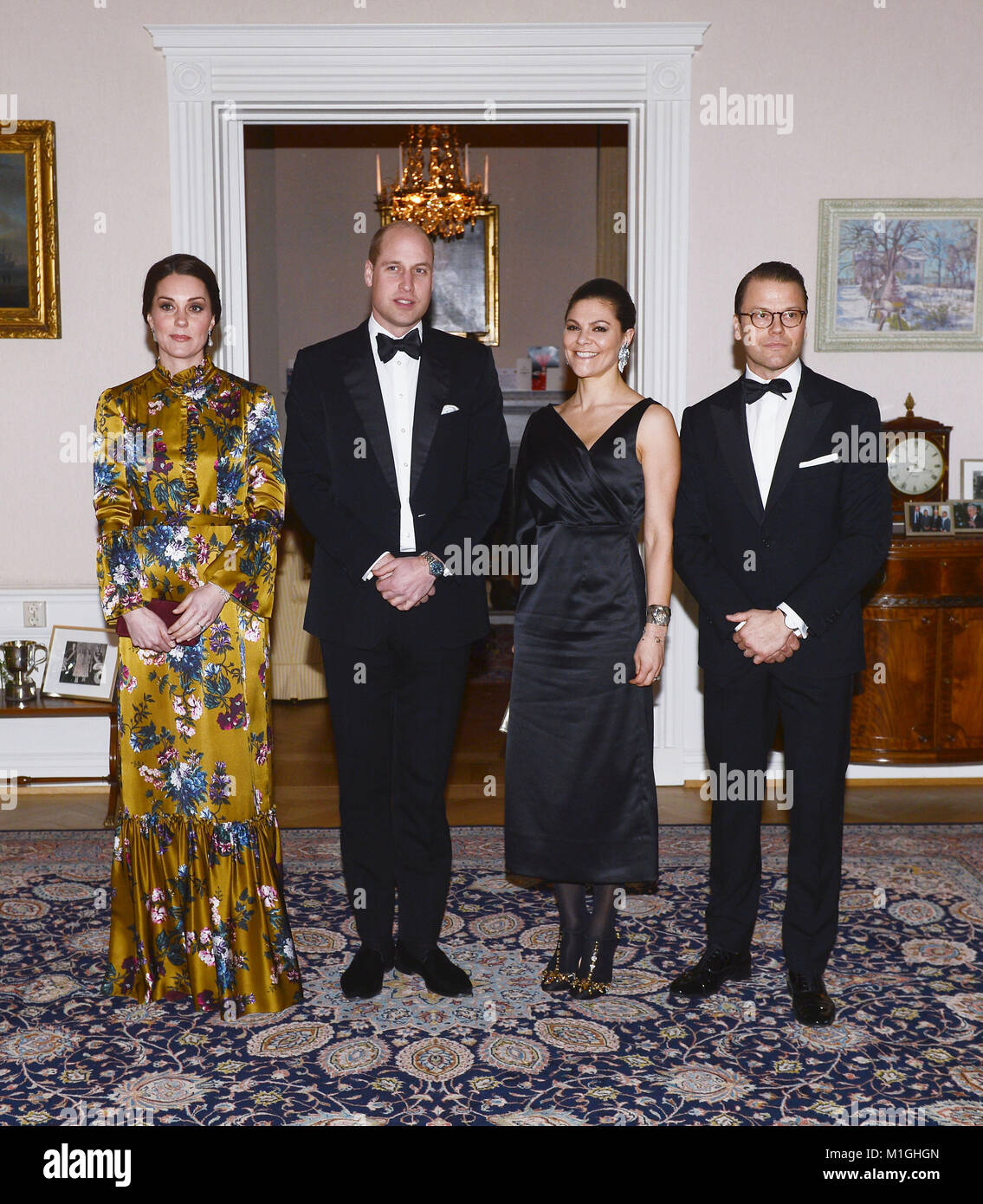 The Duke and Duchess of Cambridge, accompanied by Crown Princess ...