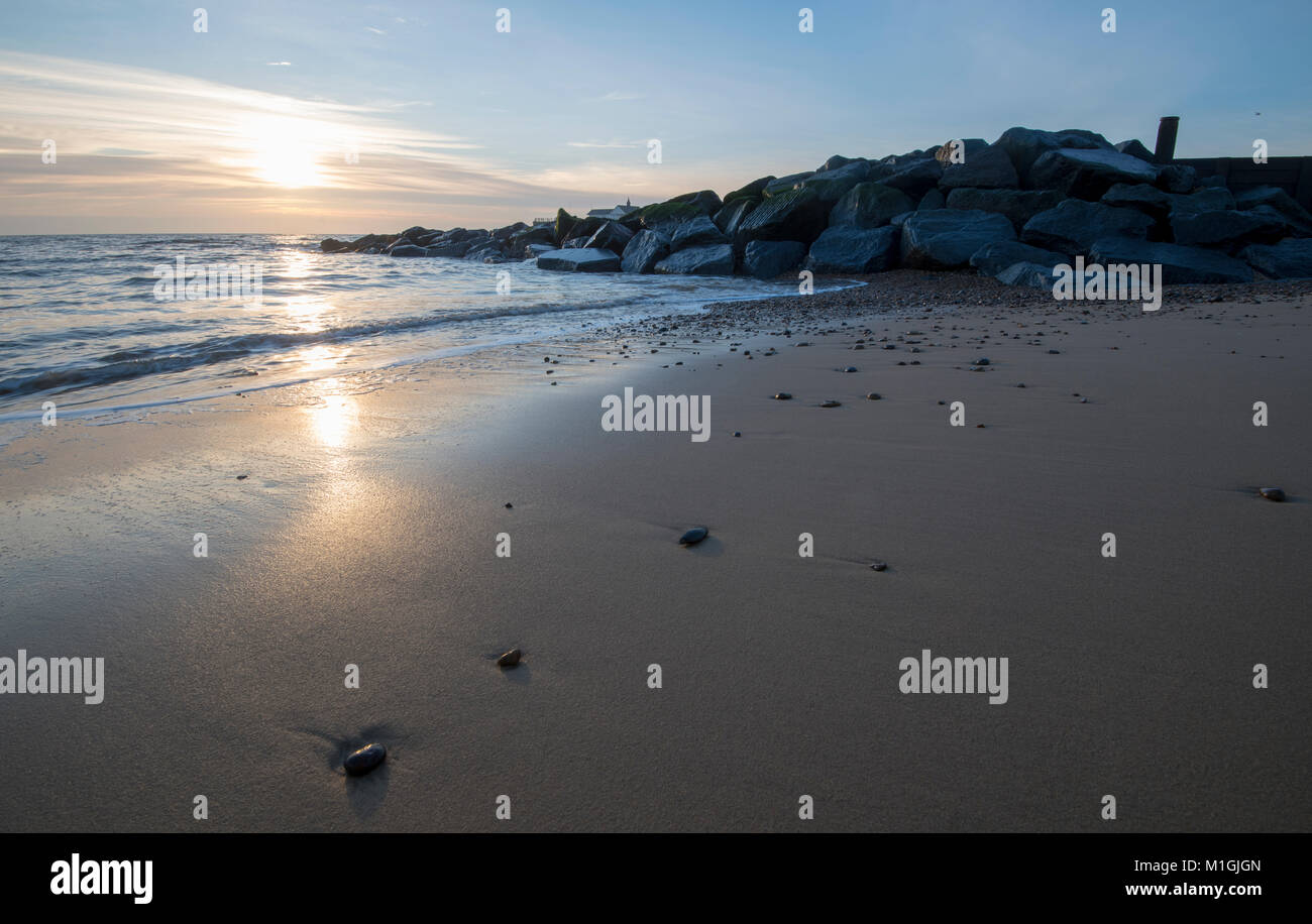 Outcrop of rocks at Southwold in Suffolk Stock Photo - Alamy