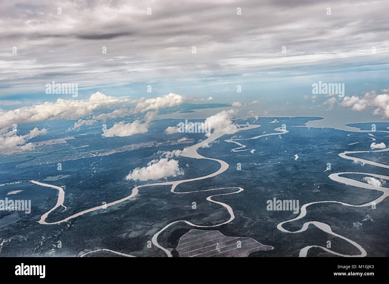Borneo aerial view hi-res stock photography and images - Alamy