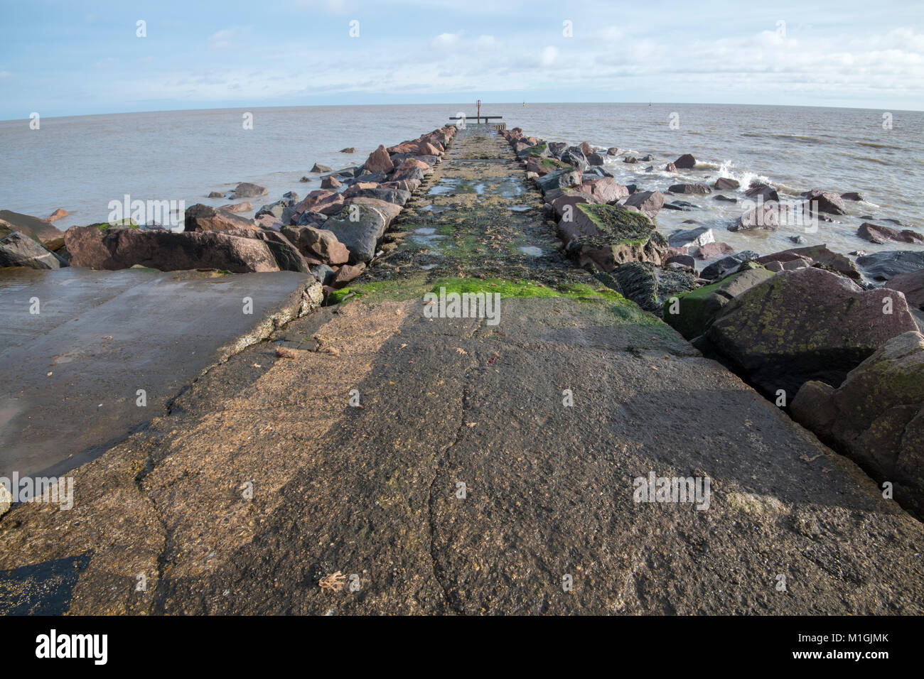 Lowerstoft and the most easterly point, called ness point. UK January ...