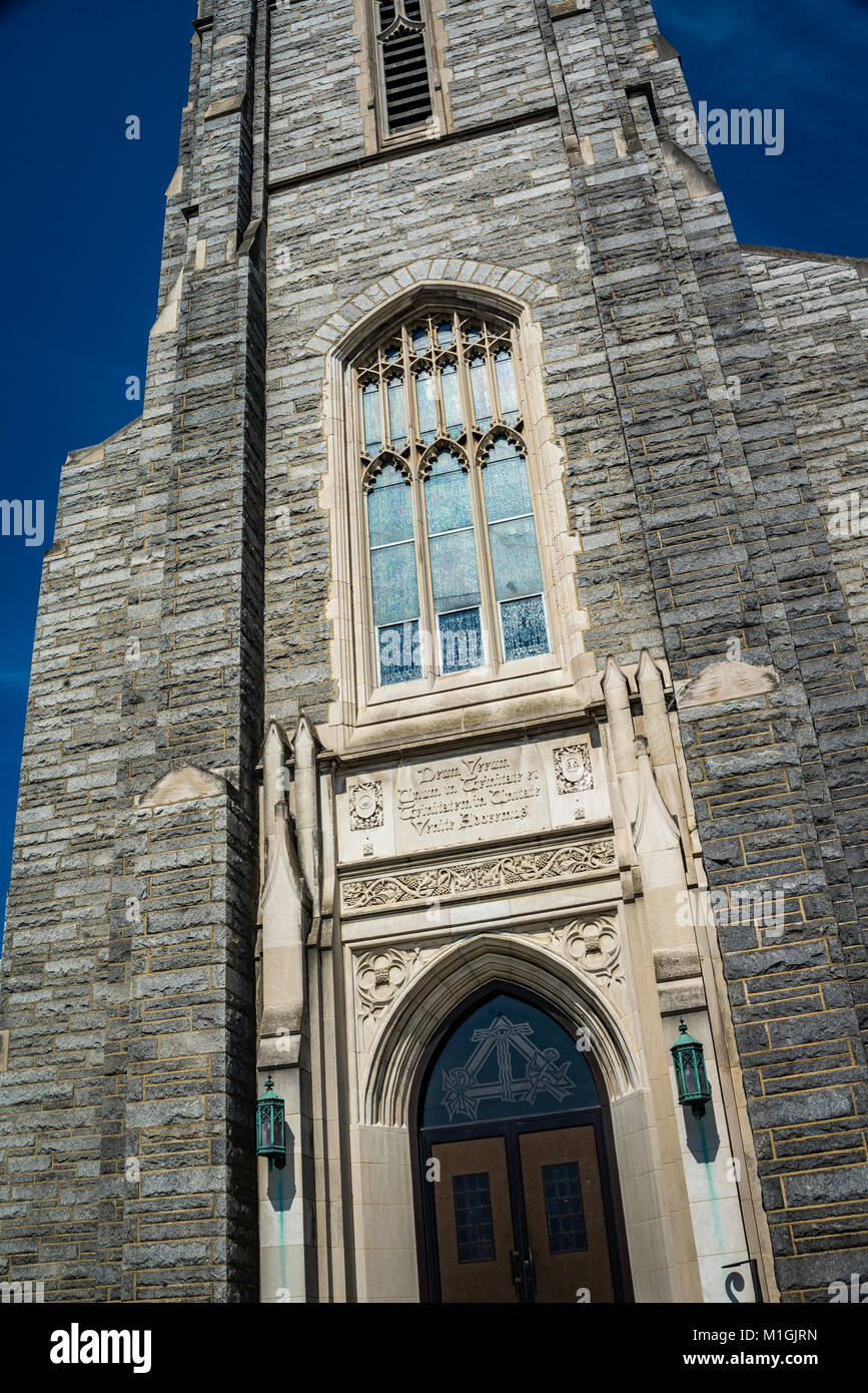 Architecture exterior of Catholic Church Stock Photo - Alamy
