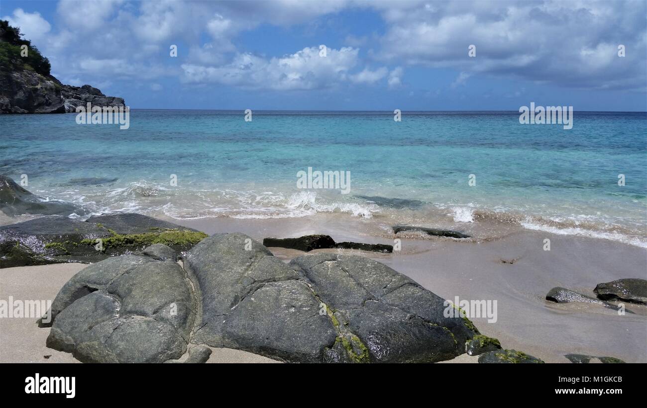 St Barts Shell Beach Stock Photo - Alamy