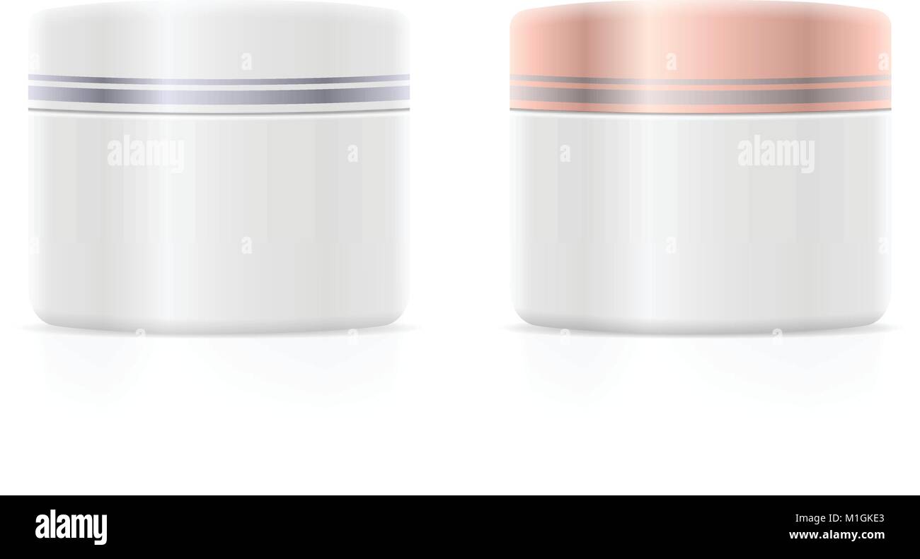 Face cream container on a white background Stock Vector Image & Art - Alamy