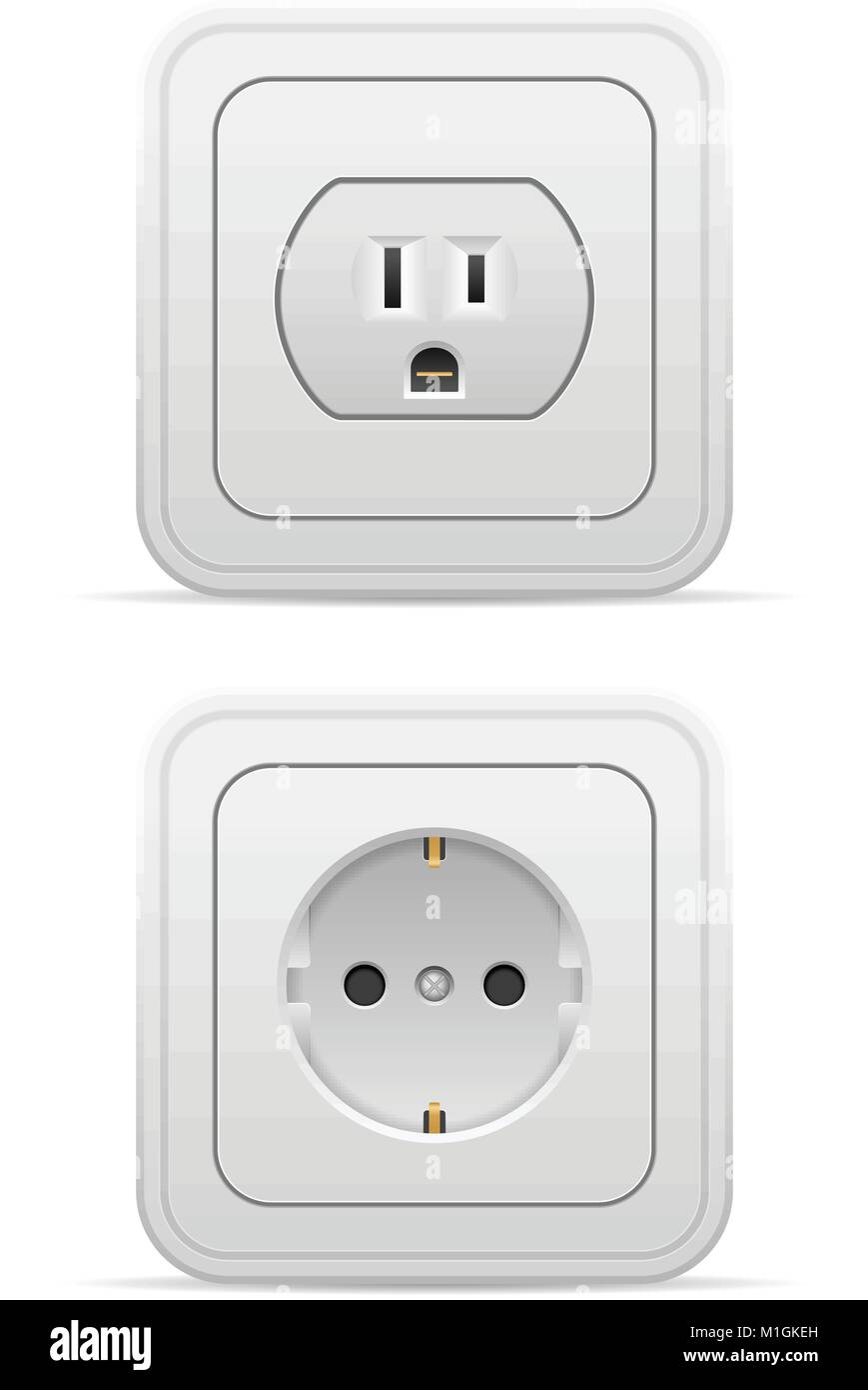 Receptacle wall Stock Vector Images - Alamy
