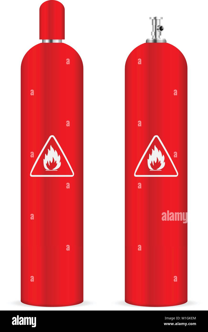 Propane gas cylinder on a white background Stock Vector Image & Art - Alamy