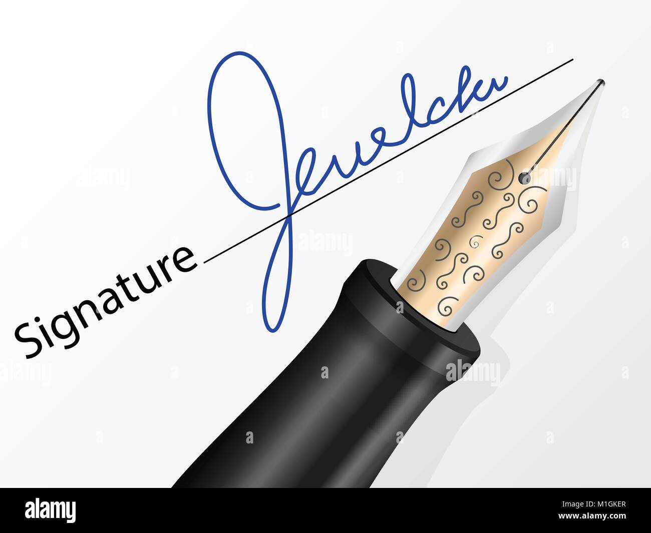 Notebook pen on old Stock Vector Images - Alamy