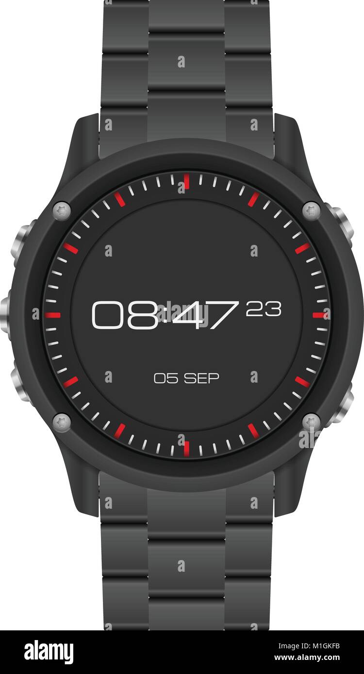 Watch on a white background Stock Vector Image & Art - Alamy