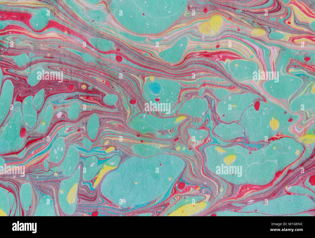 Ink marble texture. Ebru handmade wave background. Kraft paper surface ...