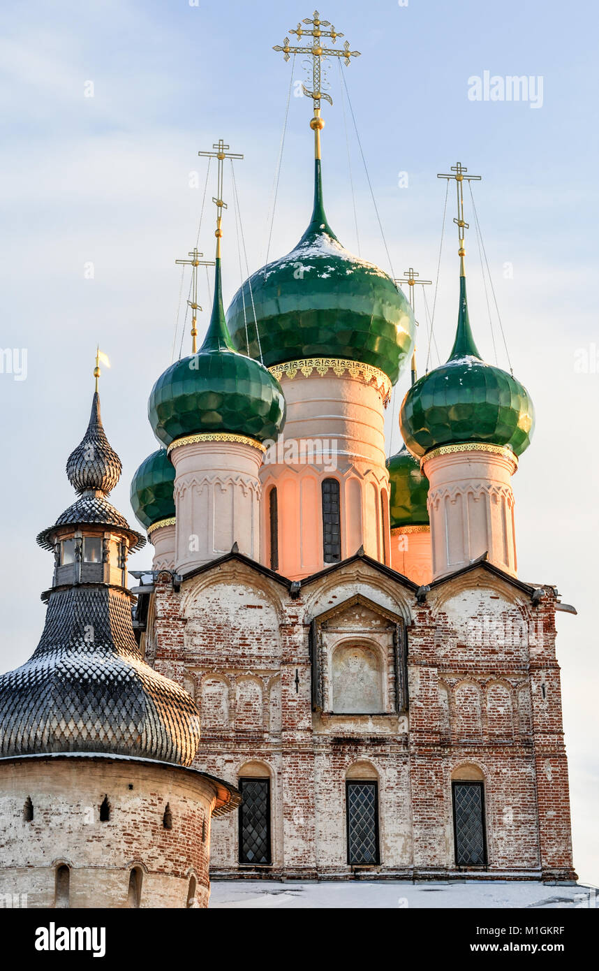 Russian Orthodox Church of Rostov, in the Kremlin, along the Golden ...