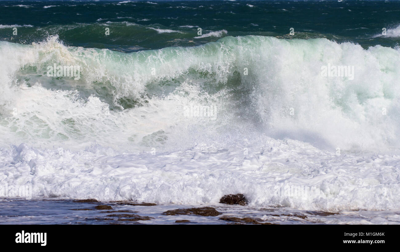 Wild sea at Newcastle beach, NSW, Australia Stock Photo - Alamy