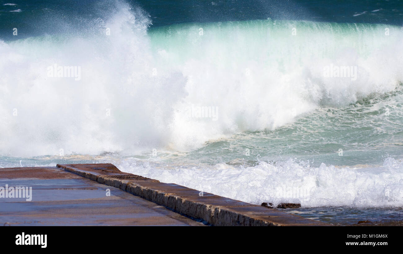 Wild sea at Newcastle beach, NSW, Australia Stock Photo - Alamy