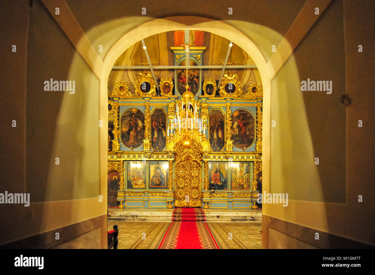 Moscow, Russia - January 2, 2010: Interior of Novodevichy Convent ...
