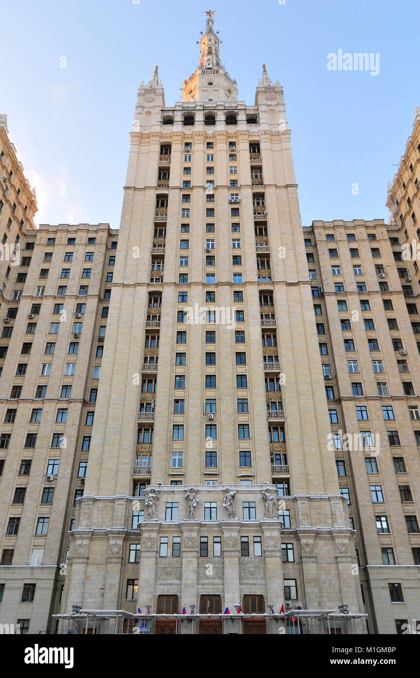 Stalinist era apartment building in Moscow, Russia Stock Photo - Alamy