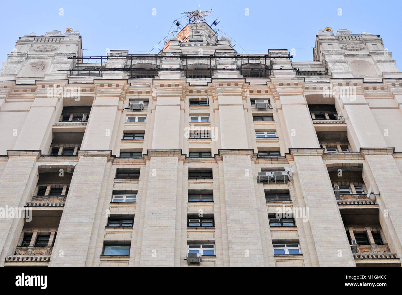 Stalinist era apartment building in Moscow, Russia Stock Photo - Alamy