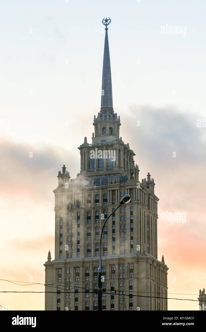 Stalinist era apartment building in Moscow, Russia Stock Photo - Alamy