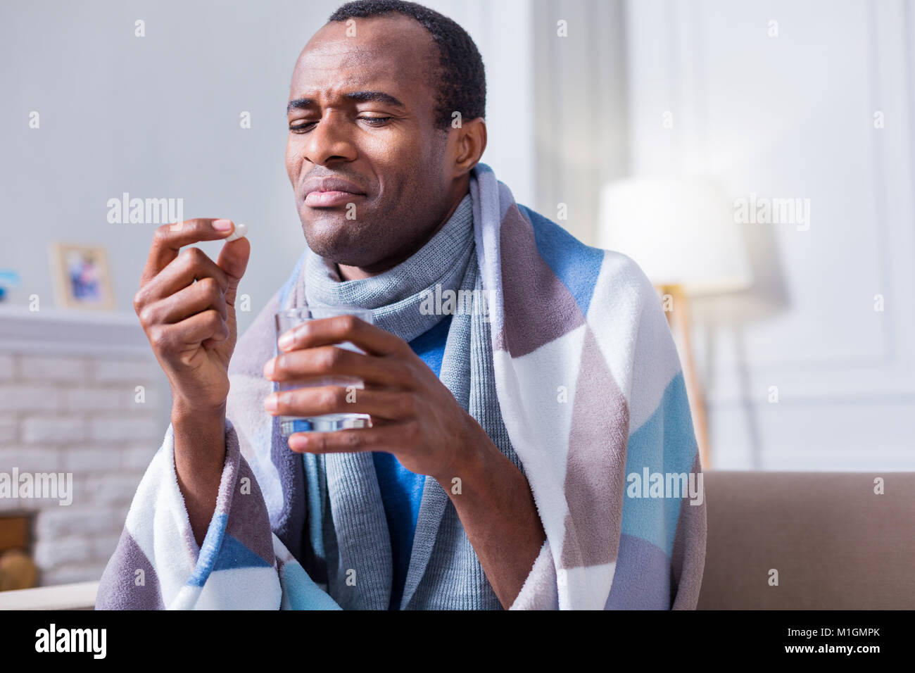 Unhappy ill hi-res stock photography and images - Alamy