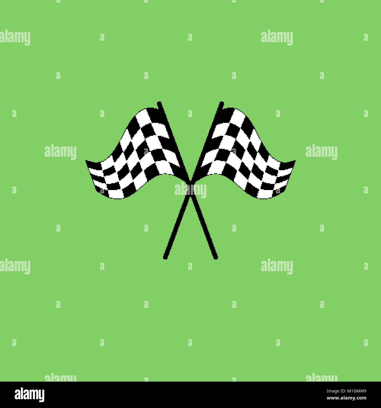 Rally flags icon simple hi-res stock photography and images - Alamy