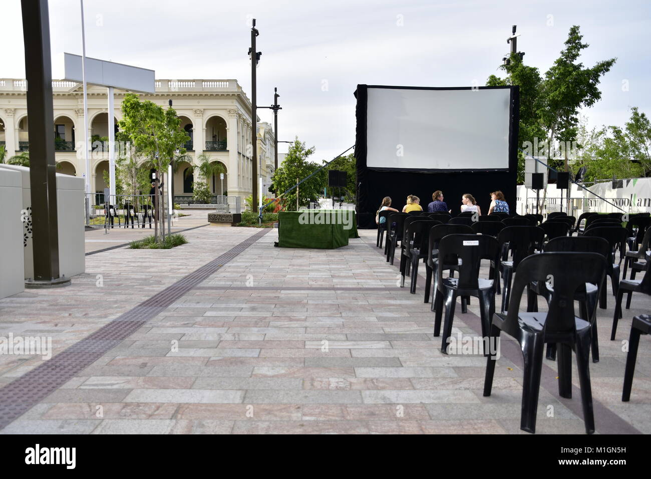OUT DOOR CINEMA Stock Photo - Alamy
