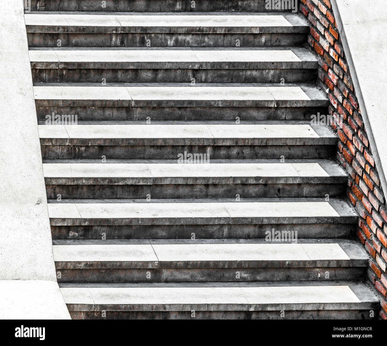 A long stone staircase as an abstraction Stock Photo - Alamy