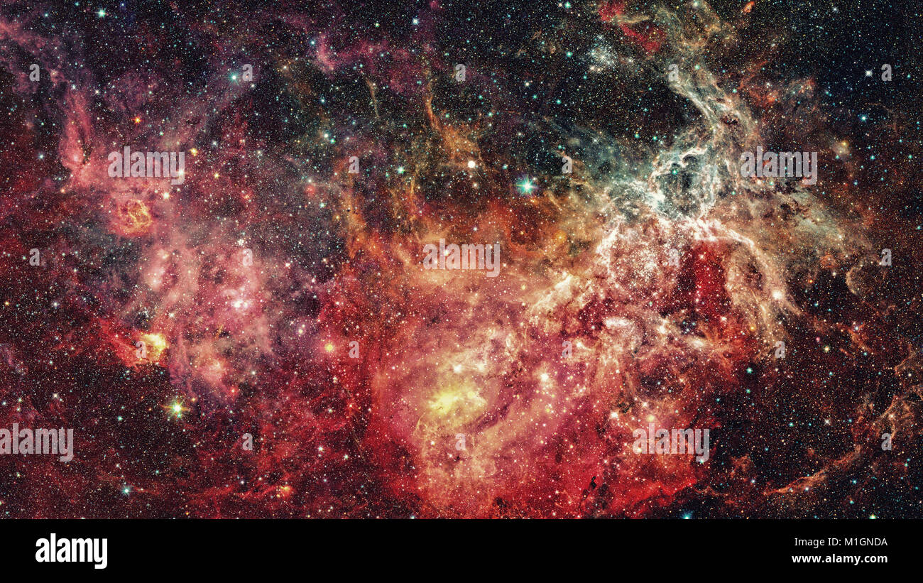 Beautiful nebula and Galaxy. Elements of this Image Furnished by NASA ...