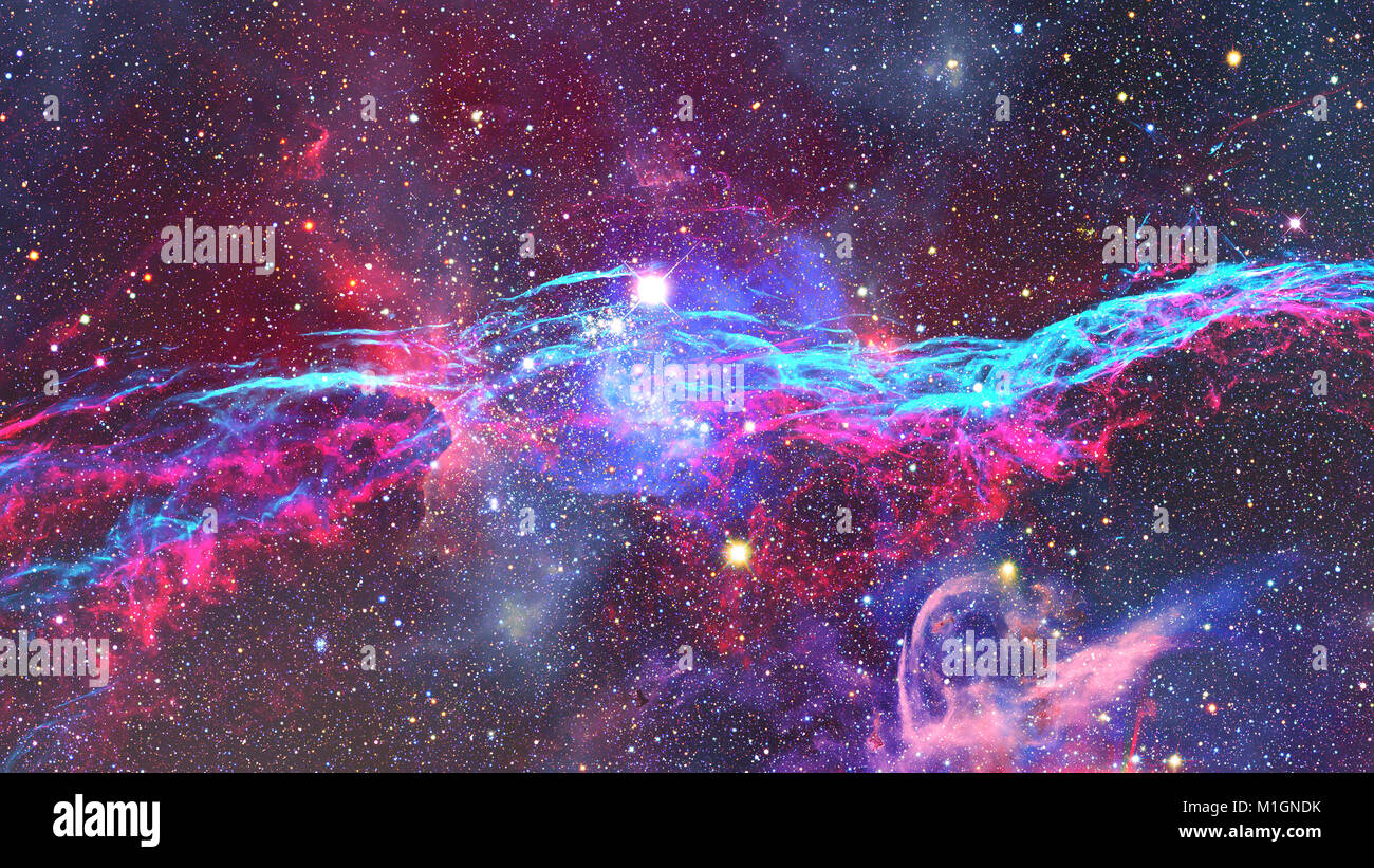 Nebula and stars in outer space. Elements of this image furnished by ...