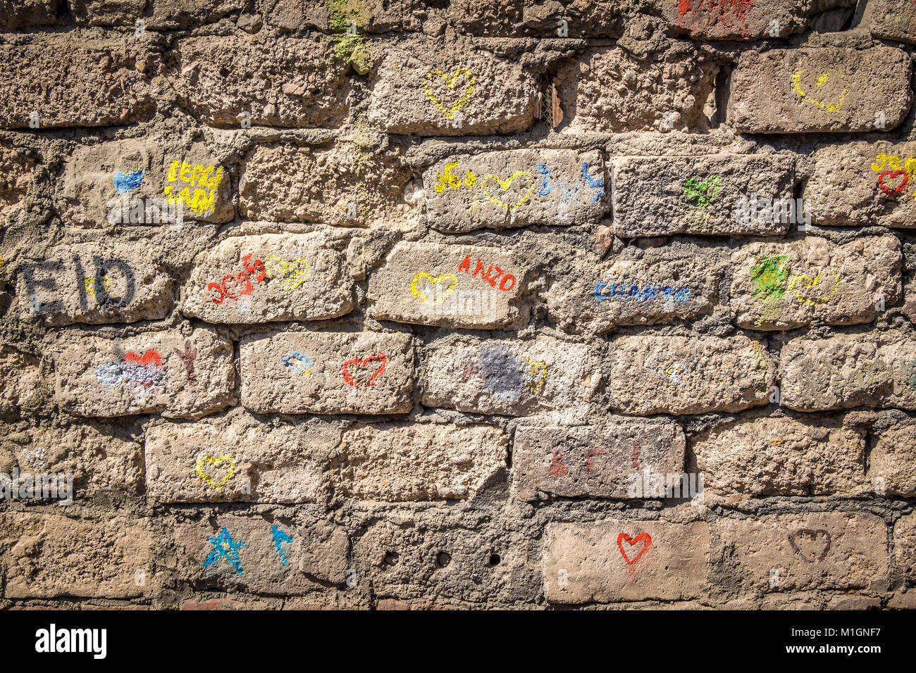 Old house wall with the inscription hi-res stock photography and images ...