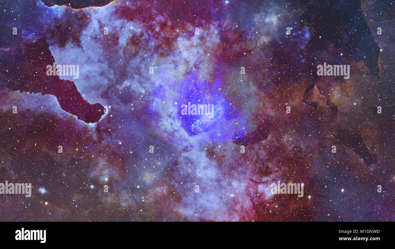 Galaxy and nebula. Elements of this Image Furnished by NASA Stock Photo ...