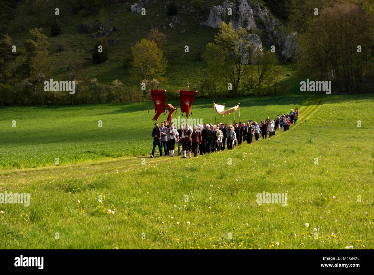 Ascension Day Procession in Bavaria in Germany Stock Photo - Alamy