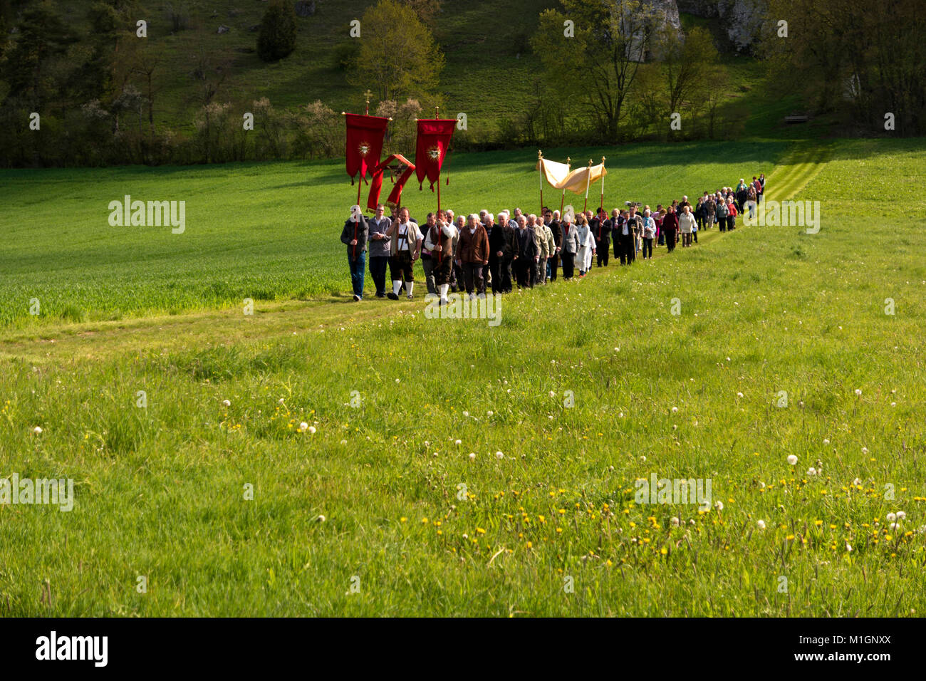 Ascension Day Procession in Bavaria in Germany Stock Photo - Alamy