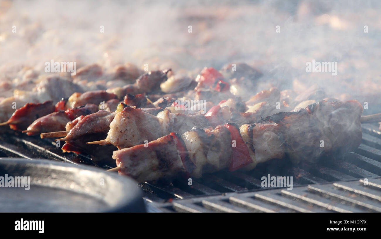 Shashlyk meat hi-res stock photography and images - Alamy
