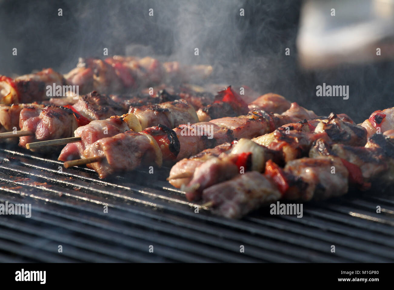 Shashlyk meat hi-res stock photography and images - Alamy