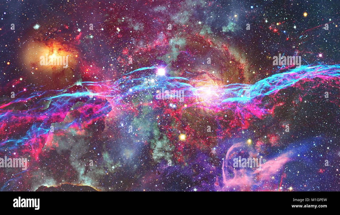 Galaxy and Nebula. Abstract space background Stock Photo - Alamy