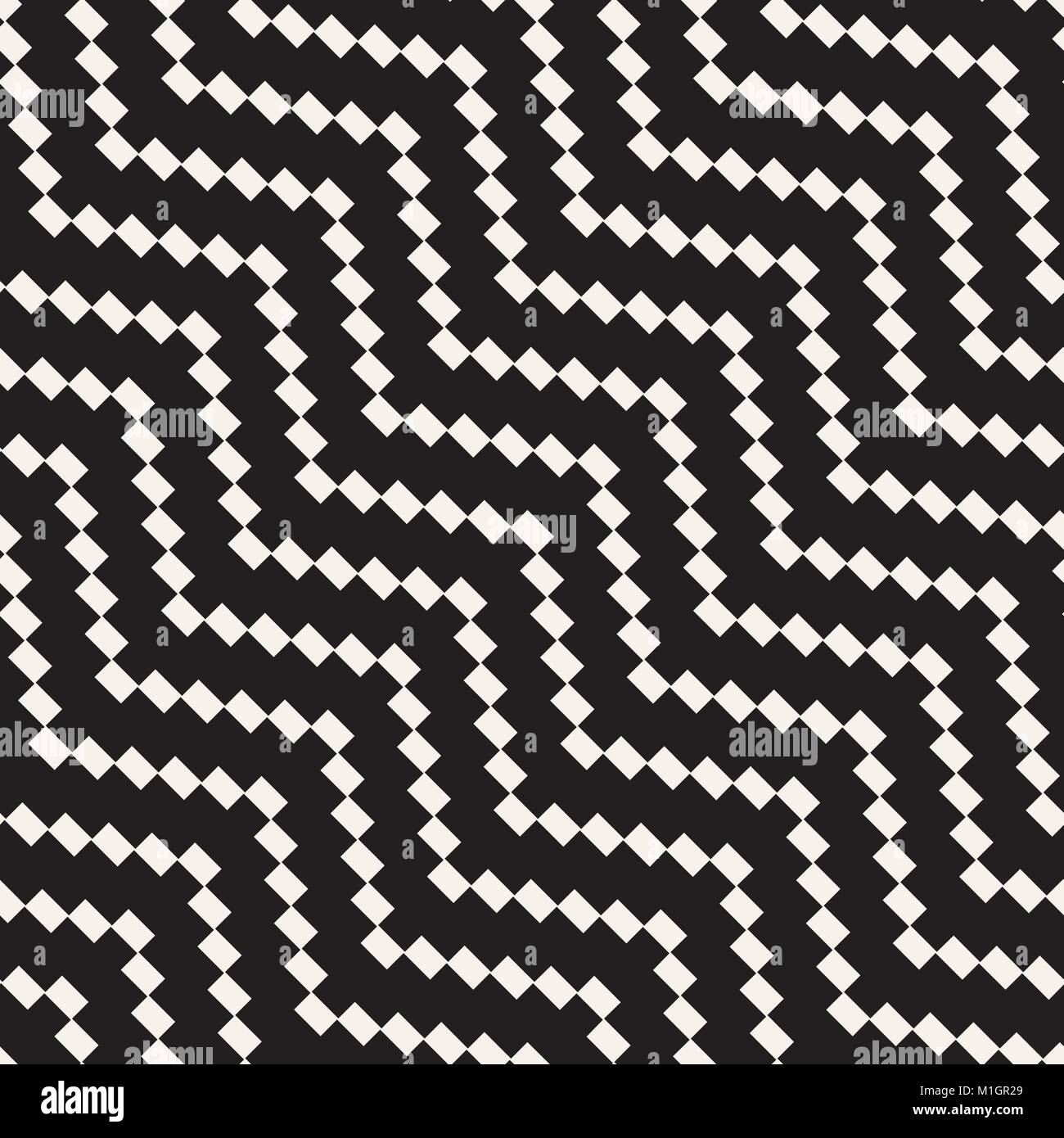 Seamless zig zag geometric pattern. Classic black and white chevron ...