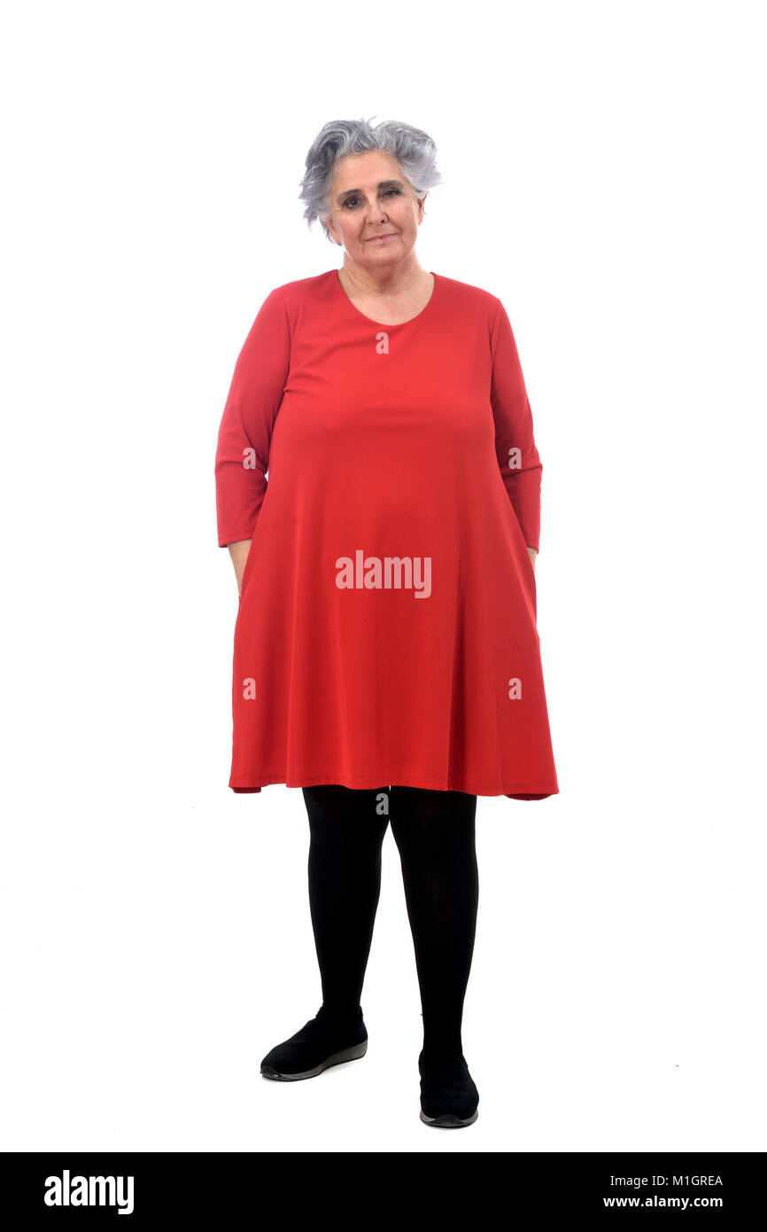 Older woman smile studio full body hi-res stock photography and images ...