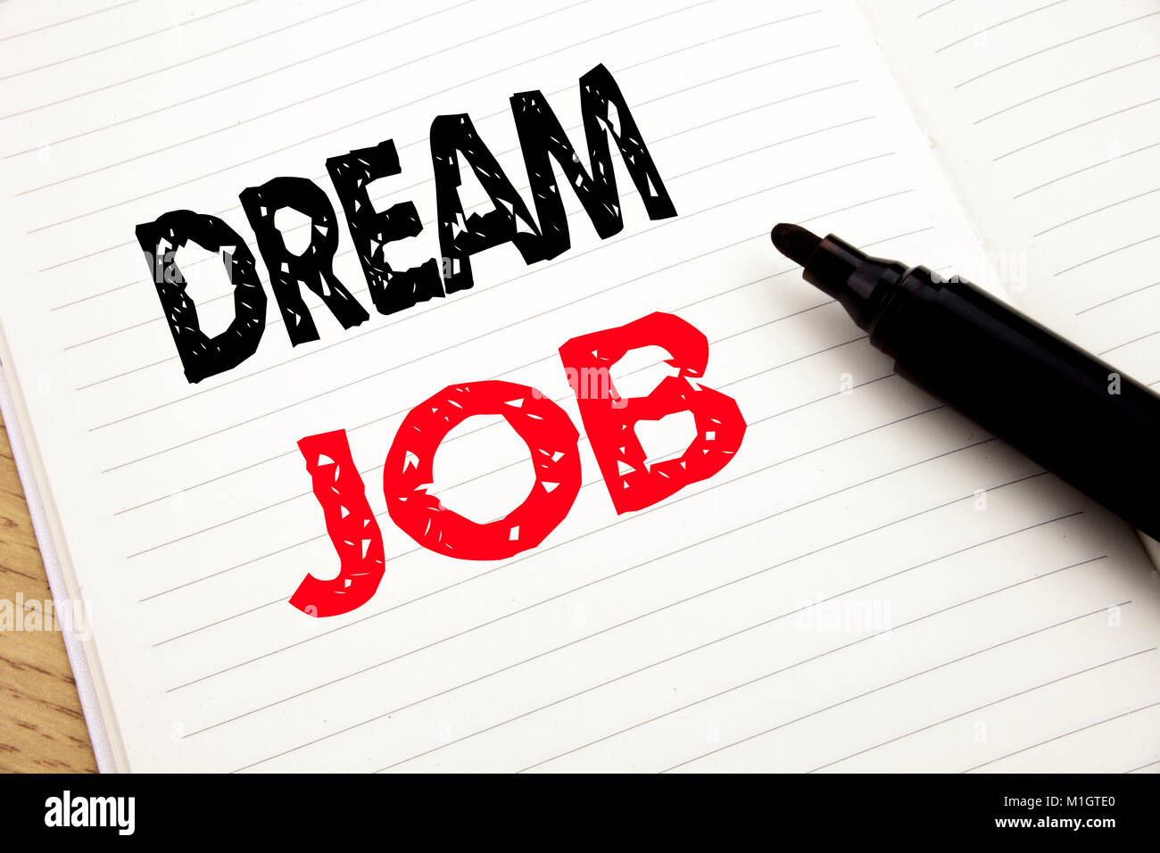 Dream Job. Business concept for Dreaming about Employment Job Position ...