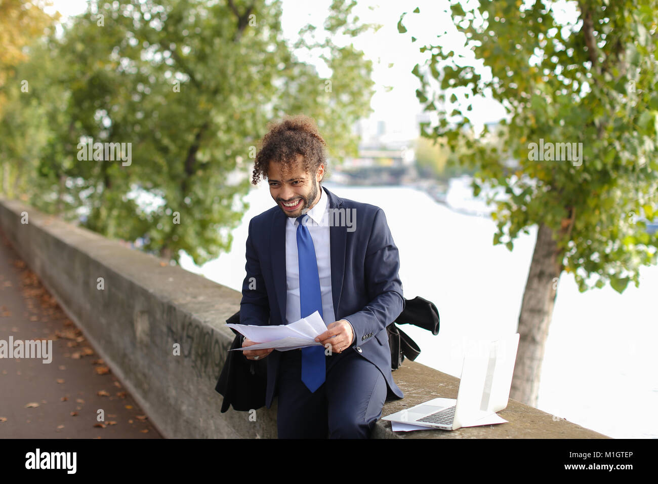 River man laptop france hi-res stock photography and images - Alamy