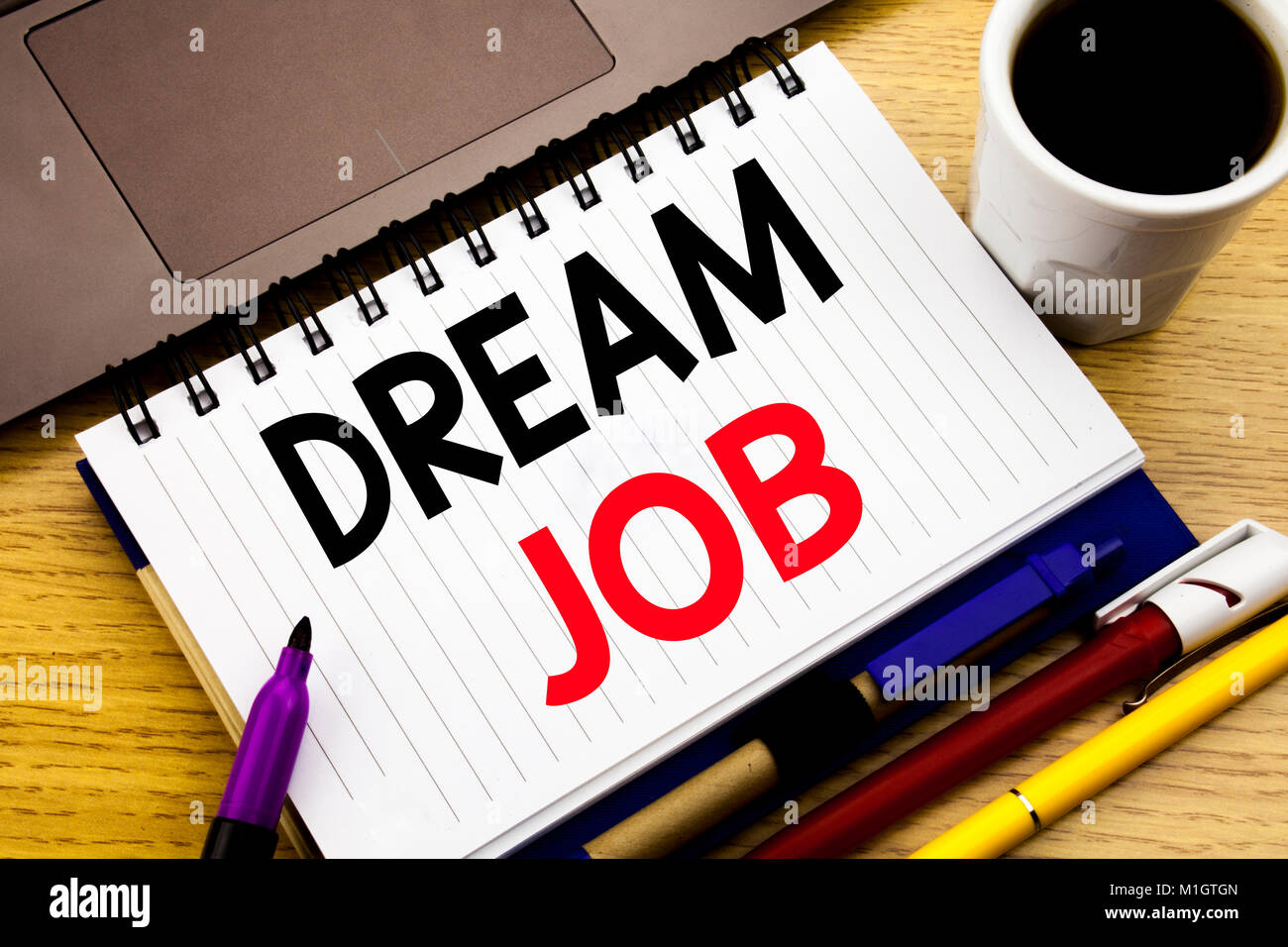 Dream Job. Business concept for Dreaming about Employment Job Position ...