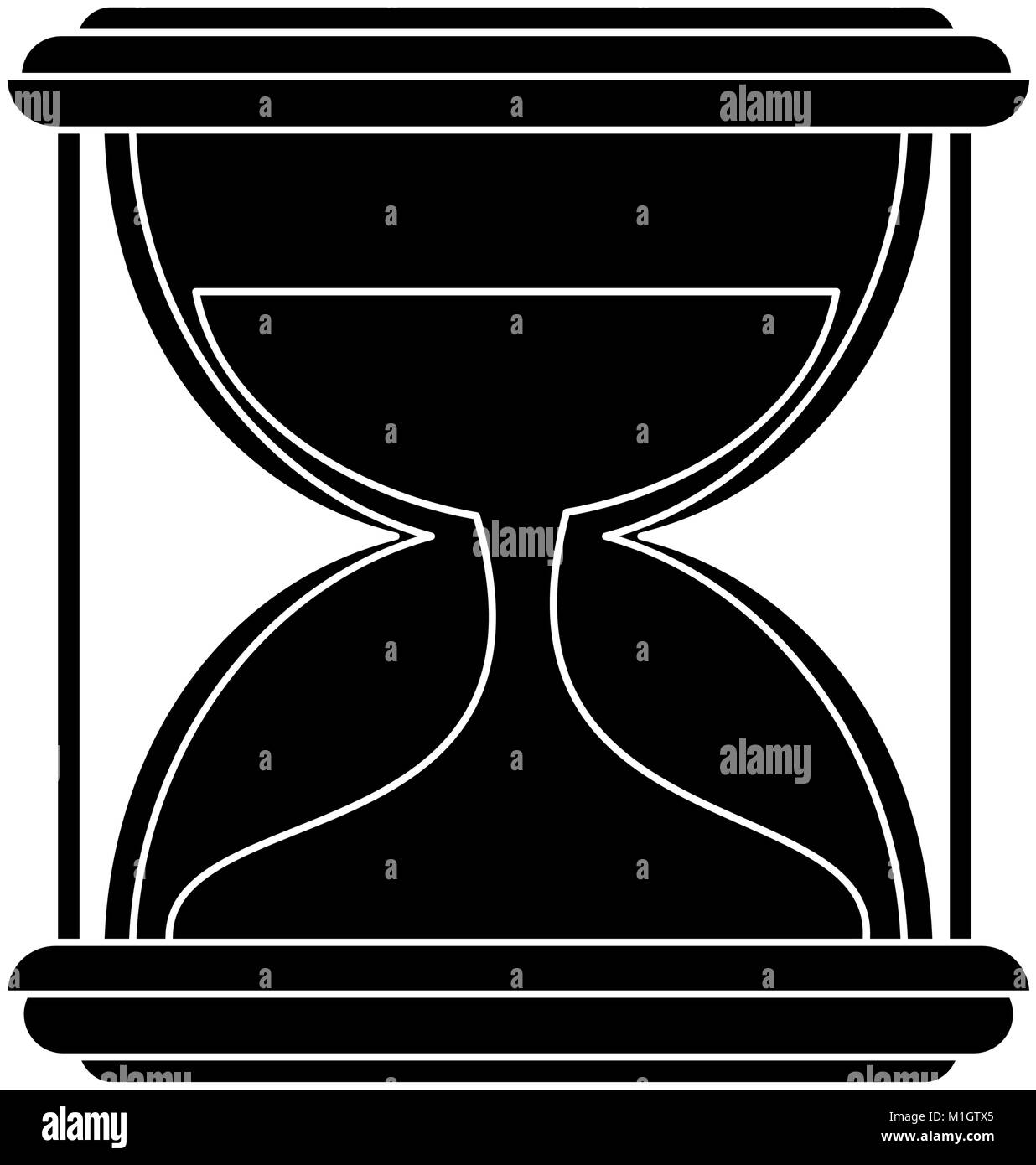Hourglass time symbol Stock Vector Image & Art - Alamy