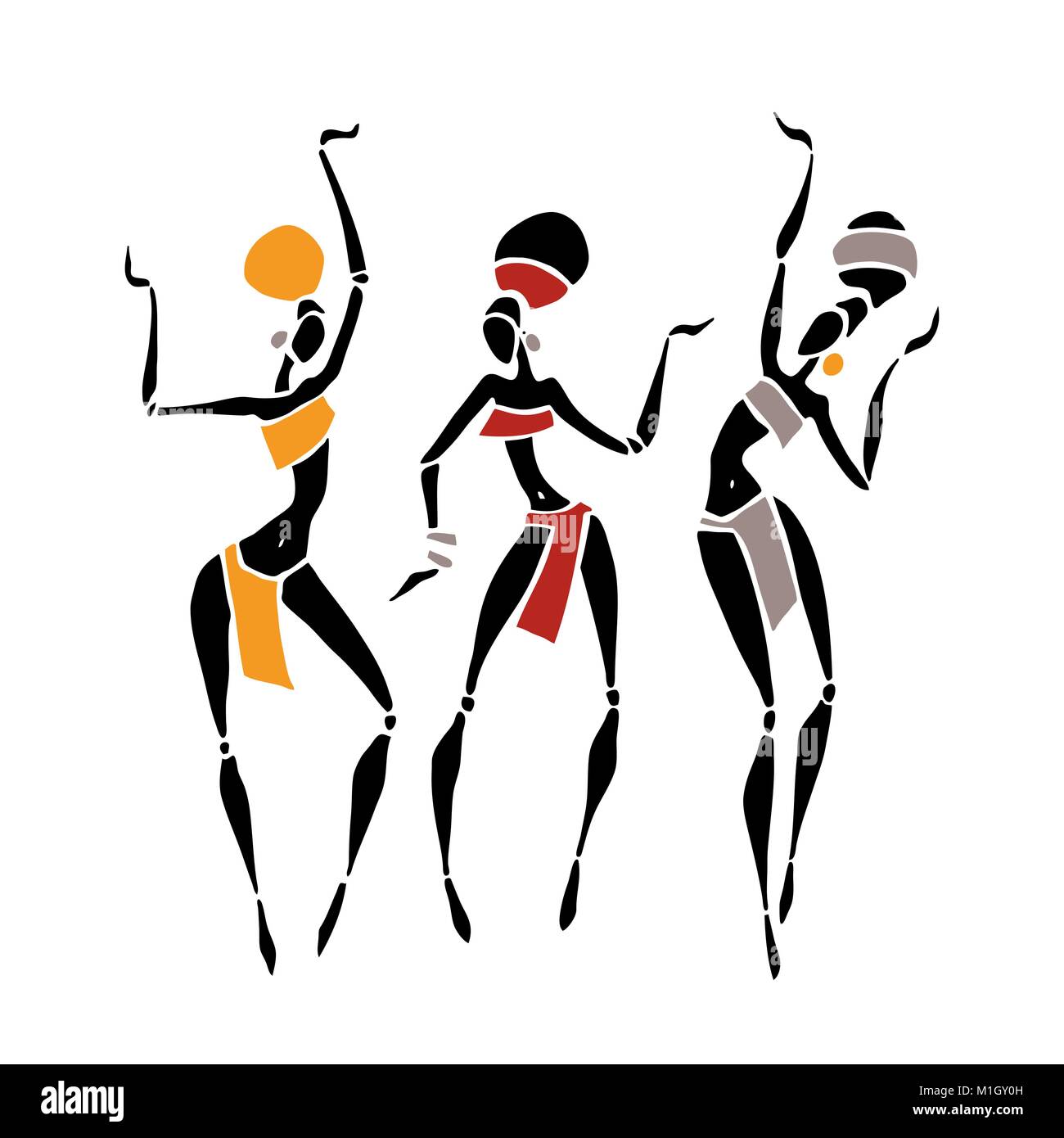 African Dance Drawing