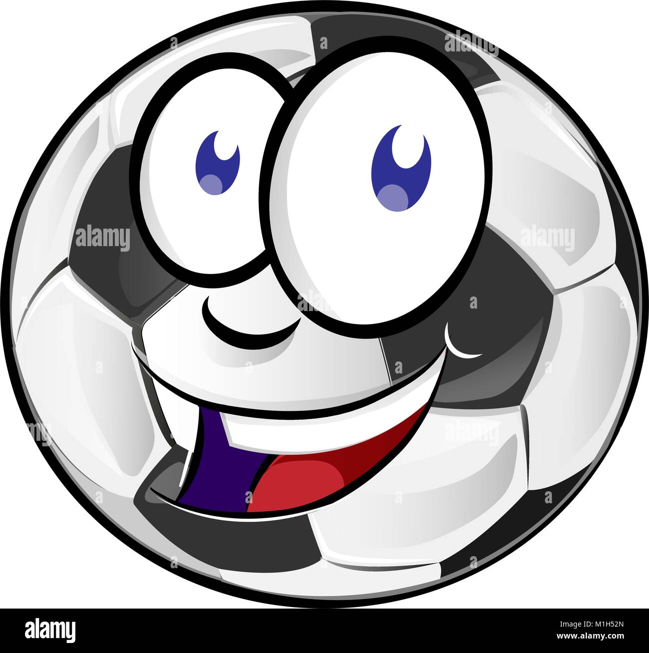 Soccer Ball Cartoon Face
