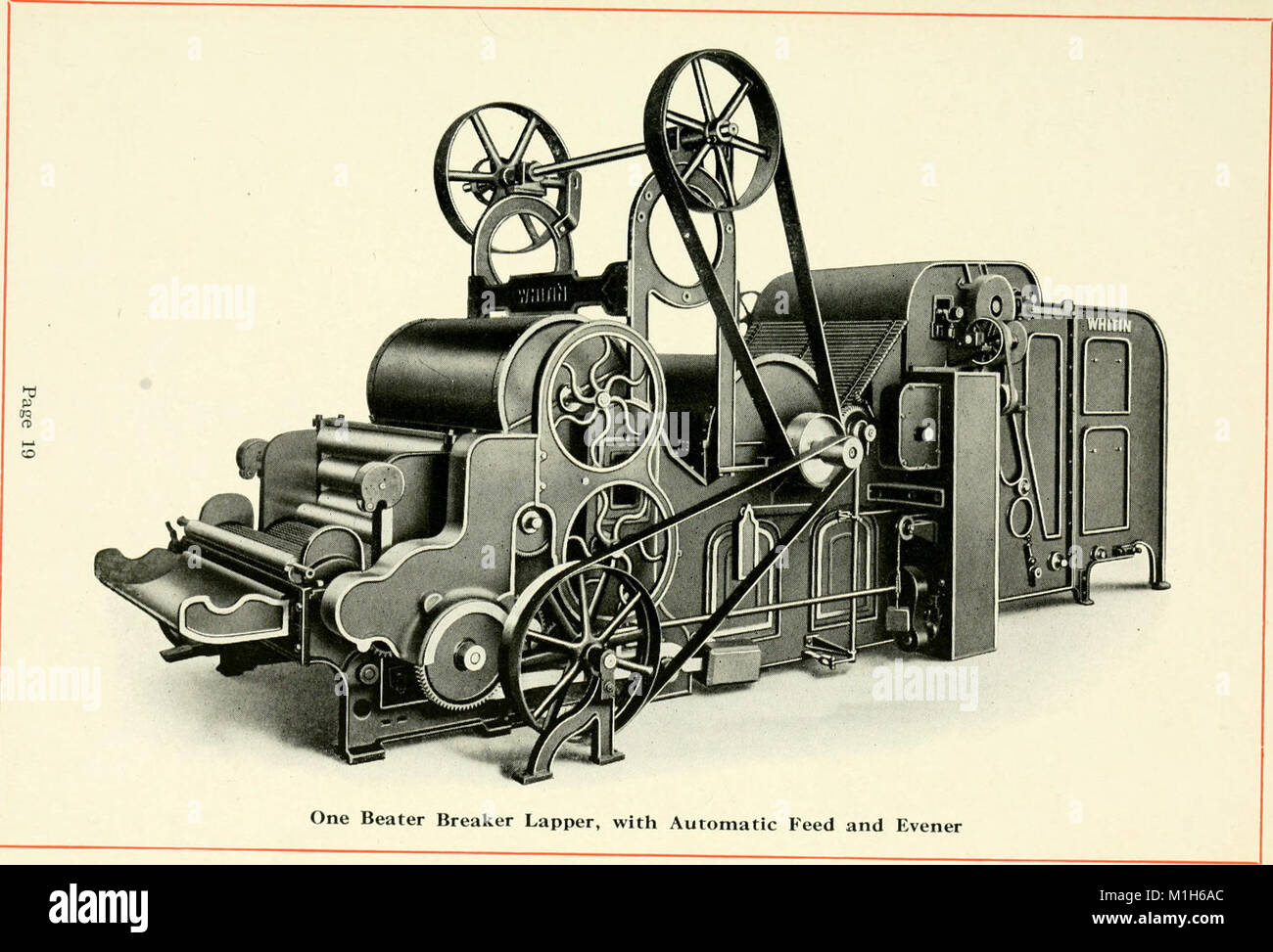 The 1919 catalog of Whitin Cotton Waste Machinery features detailed ...
